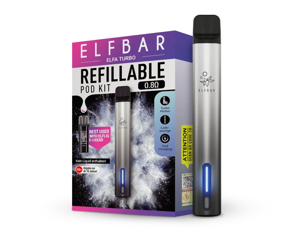 Elfbar, Elfa Turbo, Kit 550mAh Aurora-Black